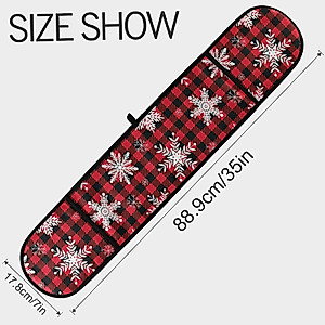 Christmas Double Oven Mitt Christmas Snowflake Checkered Plaid Heat Resistant Cooking Gloves for BBQ Cooking Baking Grilling Microwave Kitchen