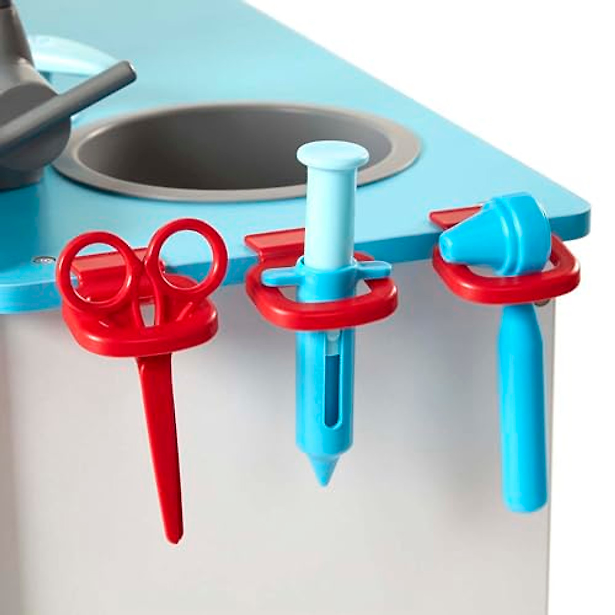 Melissa & Doug Wooden Get Well Doctor Activity Center - Waiting Room, Exam Room, Check-In Area - FSC Certified