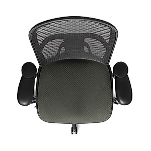 Workpro™ - Chair - Quantum 9000 Series Mid-Back Mesh/fabric Chair Black/olive - 43-3/4" H x 29-1/2" W x 28" D - 28" x 29