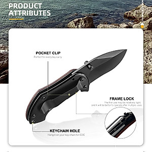 VIFUNCO Keychain Knife, Pocket Knife for Men, Folding Knife with Clip, Small Box Cutter Knife, EDC Pocket Knives Folding Knife for Outdoor Camping, Gifts for Dad