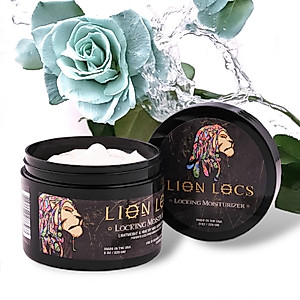 Lion Locs Hair Locking Dreads Moisturizer for Dreadlocks, Locks, Microlocs, Interlocks, Braids, Fauxlocs, Sisterlocks | - Large Container Residue and Build-Up Free (8oz) (Regular)