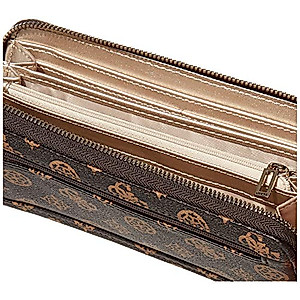 GUESS Sandrine Large Zip Around Wallet, Mocha