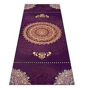 Heathyoga Non Slip Hot Yoga Towel, 100% Microfiber Non Slip Yoga Mat Towel for Hot Yoga, Pilates and Fitness, Exclusive Corner Pockets Design + Free Spray Bottle