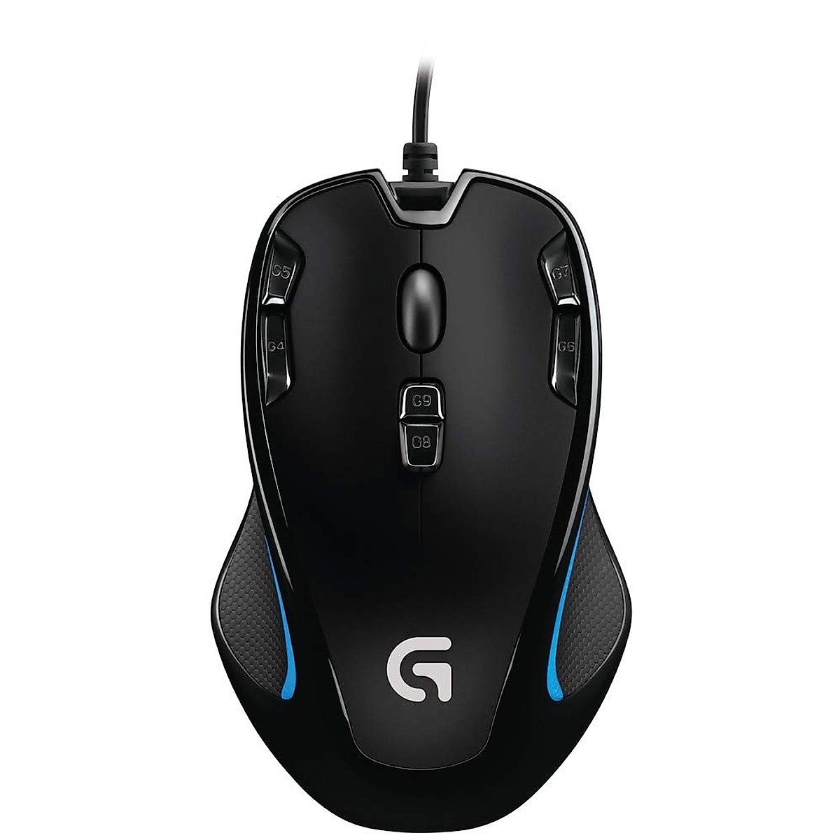 Logitech G300s Wired Gaming Mouse, 2,5K Sensor, 2,500 DPI, RGB, Lightweight, 9 Programmable Controls, On-Board Memory, Compatible with PC/Mac - Black