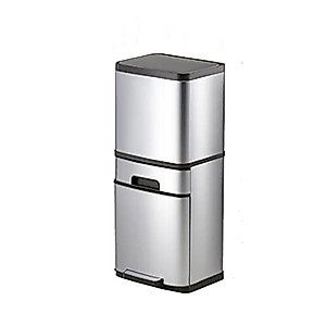 n/a Recycling Kitchen Trash Can Double Dry Wet Separation Rubbish Bin Bathroom Storage Drawers