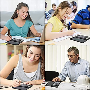 LINGSFIRE Scientific Calculator with Erasable Writing Board, 10-digit LCD Display Foldable Desk Calculator Physics Graphing Calculator for Student Teacher Financial Office Business High School College