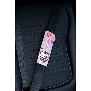 bkigfyi Cute Car Extended Seat Belt Cushions Shoulder Pad -2 Pieces Kawaii car Decor Plush Soft Belt Protector Cushions Shoulder Pads for a More Comfortable Driving