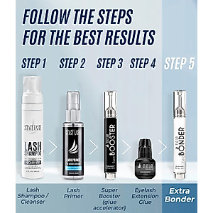 Lash Bonder for Eyelash Extensions by Stacy Lash /0.50fl.oz./15ml/Reduces Lash Extension Glue Fumes/Super Sealer/Lash Tech Supplies/Lash Primer Aid/Professional Use