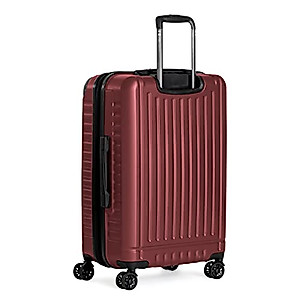 Ben Sherman Sunderland Spinner Travel Upright Luggage, British Red, 24-Inch Checked
