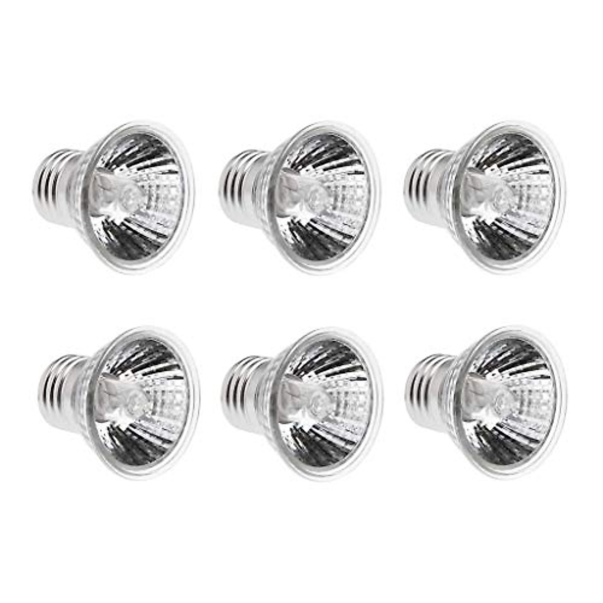 K JINGKELAI UVA UVB Reptile Light 75W UVA + UVB Full Spectrum Sun Lamp UV Heating Lamp for Turtle Aquarium Aquatic Reptile Lizard,E27/E26 Socket Base,110V,75W,6 Pack