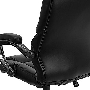 Flash Furniture Greer High Back Black LeatherSoft Executive Swivel Ergonomic Office Chair with Arms