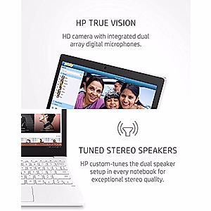 HP Chromebook 11.6" HD Light and Slim Laptop, MediaTek MT8183 8-Core Processor, 4GB Memory, 32GB eMMC, Card Reader, Webcam, Wi-Fi, Chrome OS, White, 2-Week IFT Support