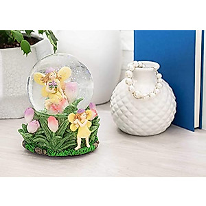Elanze Designs Pixie Dust Fairies 100MM Music Snow Globe Plays Tune You are My Sunshine