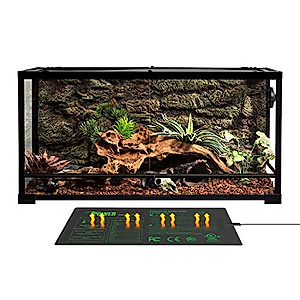 iPower 10" x 20.75" Seeding Heat Mat Upgraded Carbon Film Indoor Warm Hydroponic Plant Germination Starting Pad Durable Waterproof, Black