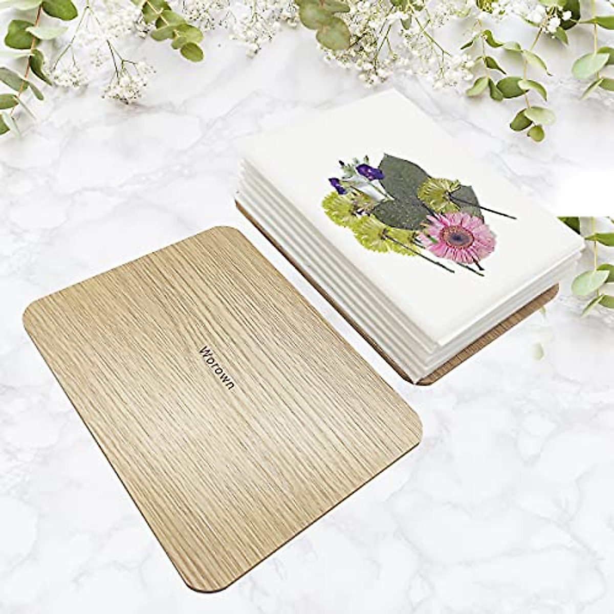 Worown Professional Flower Press Kit, Leaf Press, Plant Press, 6 x 8 inch 6 Layers Nature Press Kit Including Instructions
