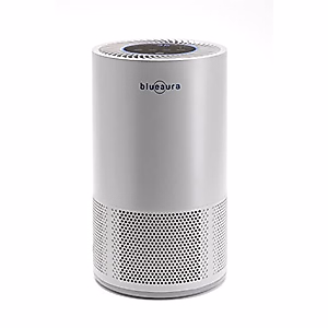 BLUE AURA PURE Air Purifier. H13 True HEPA Filter. Ideal for Home, Bedroom, Living room, Kitchen. Ozone-Free. 26db Quiet & Powerful. Wifi & App Enabled. Cleans 215 sq. ft in 15 min. AUTO. Slate Gray.