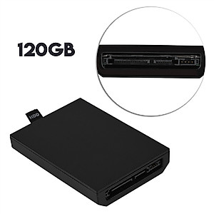 Zopsc Game Drive for Xbox 360 Internal HDD Hard Drive Disk Kit PortableSlim Black Gaming Designed for Xbox One Game Console (120GB)