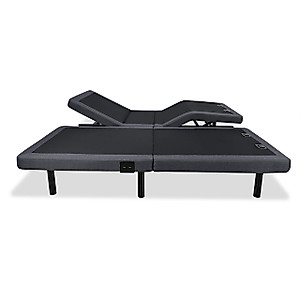 iDealBed 4i Custom Adjustable Bed Base, Wireless, Massage, Dual USB Charge, Nightlight, Zero-Gravity, Anti-Snore, Memory Pre-Sets, Split Queen