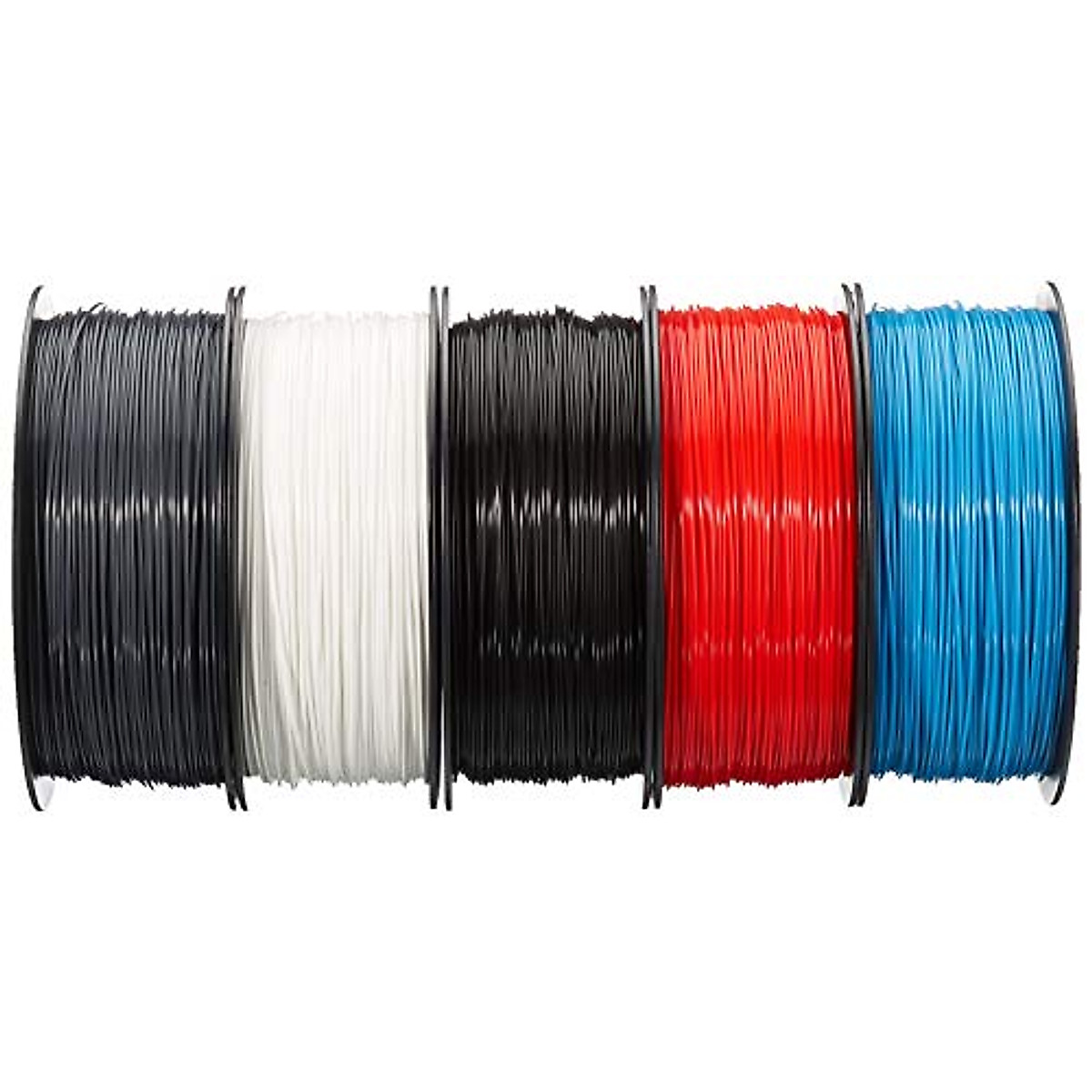 Amazon Basics PLA 3D Printer Filament, 1.75mm, 5 Assorted Colors, 1 kg per Spool, 5 Spools, 5Kg total