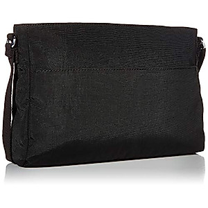 Kipling Women's New Angie Handbag, Lightweight Crossbody, Nylon Travel Bag, Black Noir