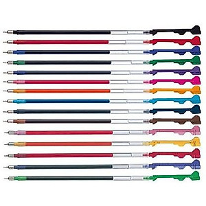 Pilot Hi-Tec-C Coleto Gel Ink Pen Refill 0.5mm, 15-color Set(Japan Import) [Komainu-Dou Original Package]