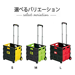 Takeda Corporation ZY-36MBG2 [Gardening, Harvesting, Equipment Storage, Trunk and Carry] Foldable Container Carrier, Black/Green, 16.9 x 13.0 x 33.9 inches (40.5 x 33 x 86 cm)