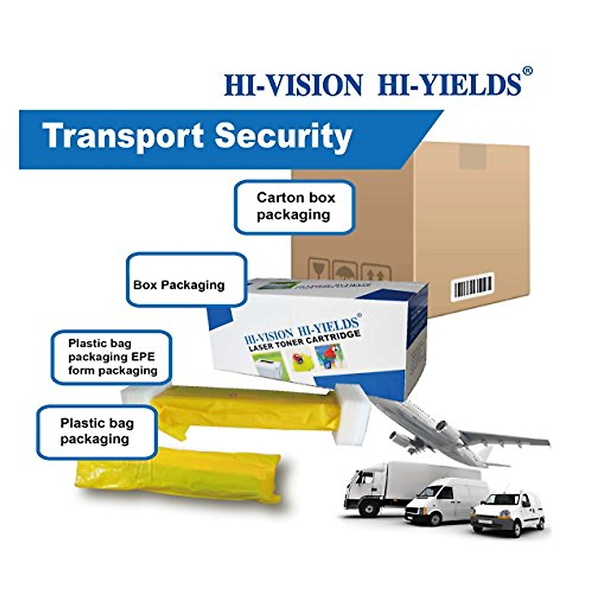 HI-Vision® Replacement for Toner Cartridge CLT-K406S CLT-C406S CLT-Y406S CLT-M406S (1 Black, 1 Cyan, 1 Yellow, 1 Magenta, 4-Pack) Works with CLP-365W, CLX-3305FW, CLX-3305W