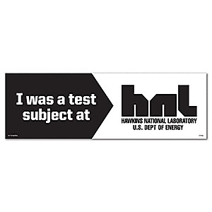 Genuine Fred Stranger Things, Bumper Magnet, Test Subject Hawkins National Laboratory, Multicolored