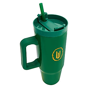 WICKED 900ml Insulated Tumbler with Straw and Lid | Official Merchandise by Polar Gear Movie Themed Travel Tumbler Cup | Double Wall Stainless Steel Tumbler Insulated Cup, Green