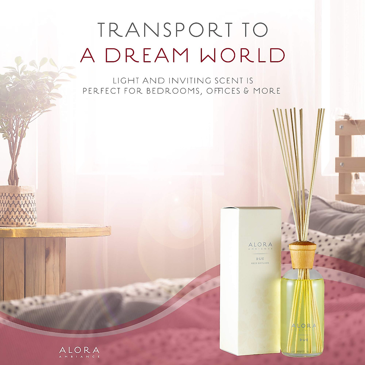Due Reed Diffuser 16oz diffuser by Alora Ambiance