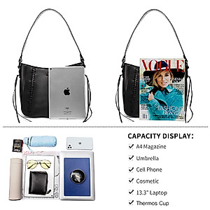 Montana West Genuine Leather Purses For Women Large Purse and Handbags Tote bag with Holster MWL-G002BR