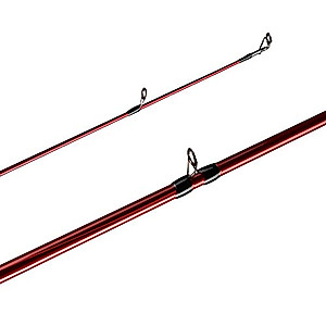 Berkley 7’ Cherrywood HD Casting Rod, One Piece Spinning Rod, 10-20lb Line Rating, Medium Heavy Rod Power, Fast Action, 1/4-1 oz. Lure Rating, Red