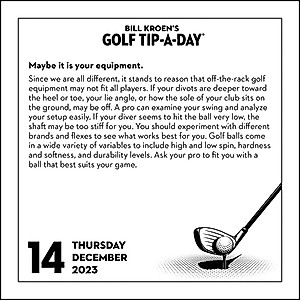 Bill Kroen's Golf Tip-A-Day 2023 Calendar, 640 Pages