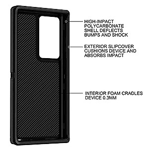 MXX Case Compatible with Galaxy S23 Ultra, 3-Layer Super Full Heavy Duty Body Bumper Cover/Shock Protection/Dust Proof, Designed for Samsung Galaxy S23 Ultra 5g (6.8 Inch) 2023 (Black)