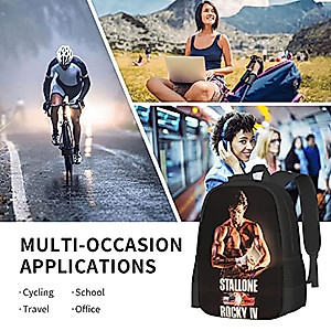 POZOLD Rocky Iii Laptop Backpack Large Capacity Backpack Outdoor Travel Wear Resistant Lightweight Unisex Casual Fashion Bookbag