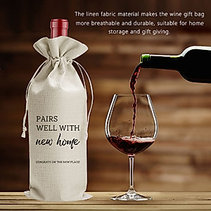 New Home Gifts for Home, Personalized Gifts for Housewarming Gift, Unique House Warming Gifts New Home Wine Gift Bag, Wine Bags for Wine Bottles Gifts