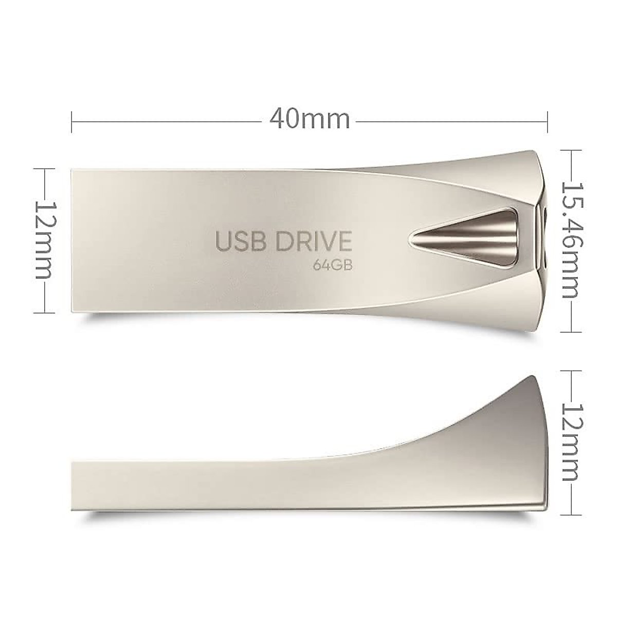 USB Flash Drive ,Memory Stick Thumb Drive Jump Drive External Storage for Desktops and Notebooks 64GB