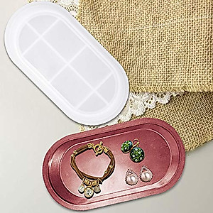 2 PCS Resin Moulds Silicone, FineGood Resin Tray Moulds for Jewelry Coaster Resin Casting Mould Pendant Fruit Tray Resin Silicone Mould