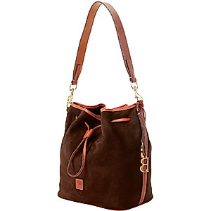 Dooney & Bourke Handbag, Suede Drawstring - Brown Tmoro