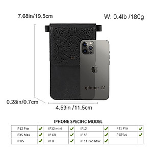 Cell Phone Purse Crossbody for Women Mini Mobile Phone Pouch Shoulder Bag Lightweight Leather Small Clear Bag with Strap