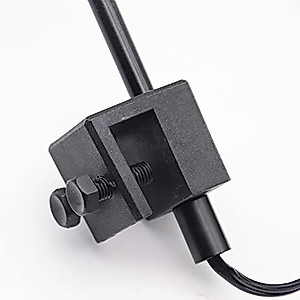 Reptile Heat Lamp Turtle Lights with Clip 360°Rotatable Basking Lamp Dimmable Switch Metal Stand with 25W/50W UVA UVB Full Spectrum Basking Spot Light, for Aquarium Fish Tank Reptile Amphibians Pets