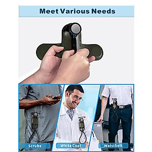 CaseLeather Stethoscope Holder, Genuine Top-Grain Leather | Strong & Durable | Magnetic Closure - Easy Access | for Doctors, Nurses, Adult (Green)