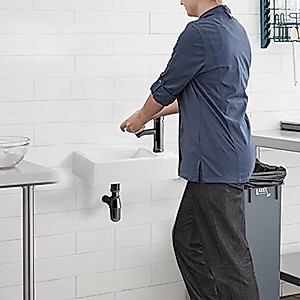 Gimify Bathroom Corner Wall Mount Sink Ceramic White for Small Bathroom, Right Hand, Sink Only