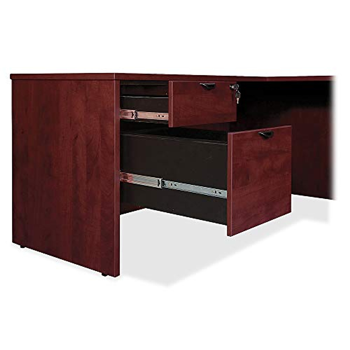 Lorell PL2236MY Lateral File, 2 Drawers, 36-Inch Wx22-Inch Dx29-Inch H, Mahogany