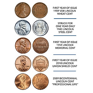 Complete Lincoln Penny Design Collection