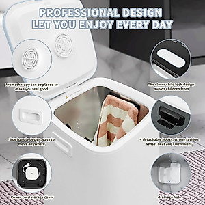 YJSG Towel Warmers for Bathroom, 23L Large Towel Warmer Bucket with LED Display,Child Lock,Heat Timer 20/40/ 60 Min,Mothers House Warming Gifts