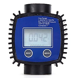 Digital Display Meter, High Accuracy Water Flowmeter for 1in Internal Thread for Various Media