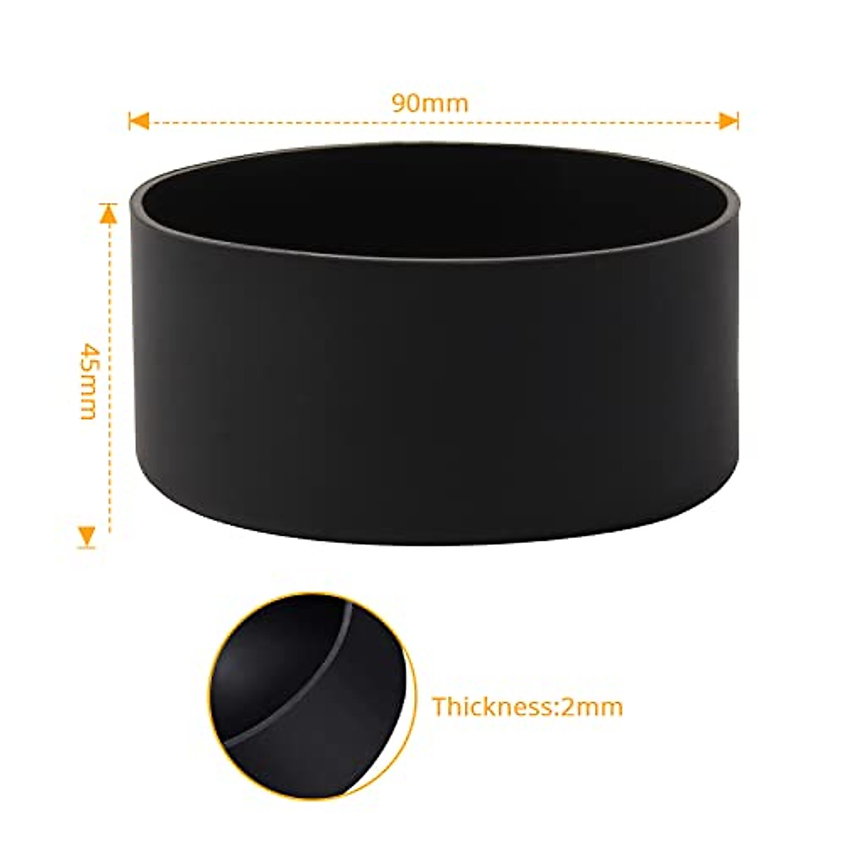 Yonburd rotective Silicone Boot, Compatible with Hydro Flask and More Water Bottles, Anti-Slip Bottom Sleeve Cover 32-40 oz