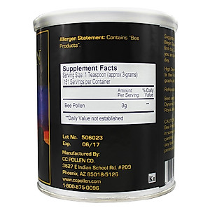 C C Pollen Bee Pollen Granules packed in a tin -- 1 lbs