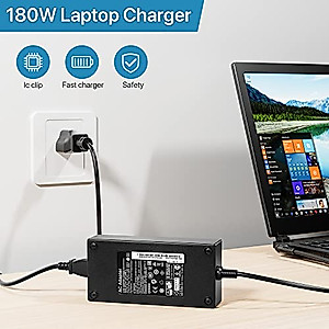 AC Adapter for MSI Gaming Laptop Charger 180W 150W 120W, MSI GF63 GF75 Thin Power Cord